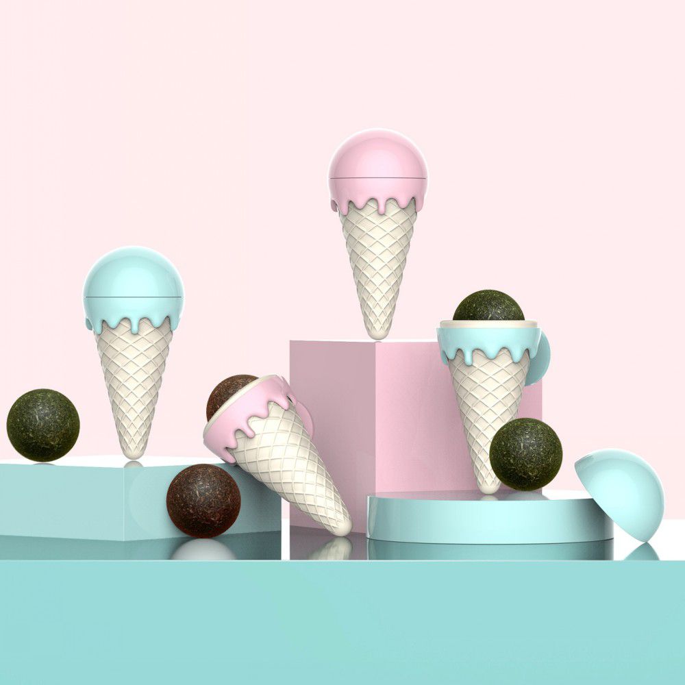 CABS-Catnip Ball- Ice cream 5 Pack - Blue – Man Cave CABS-Catnip Ball- Ice cream 5 Pack - Blue – Man Cave