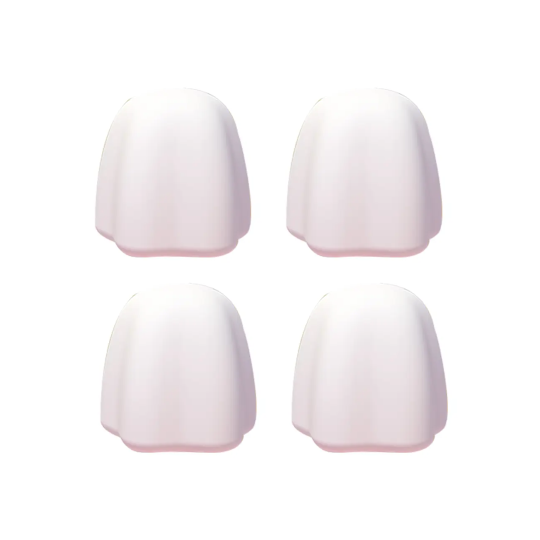 Silicone Toothpaste Cover Self-Closing Dispensers - 4 Pack - 4 X White ...