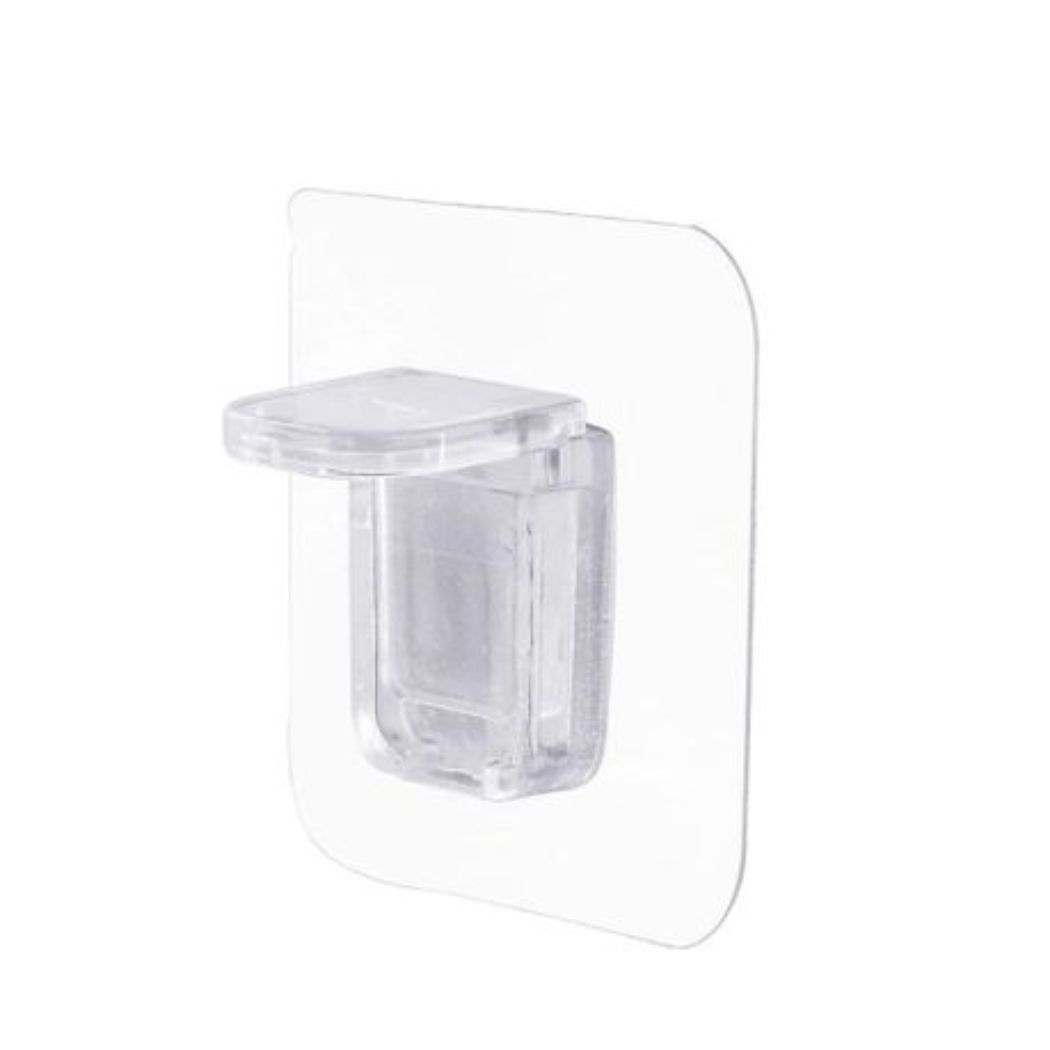 Transparent Adhesive Pegs Shelf Support Clip – Man Cave