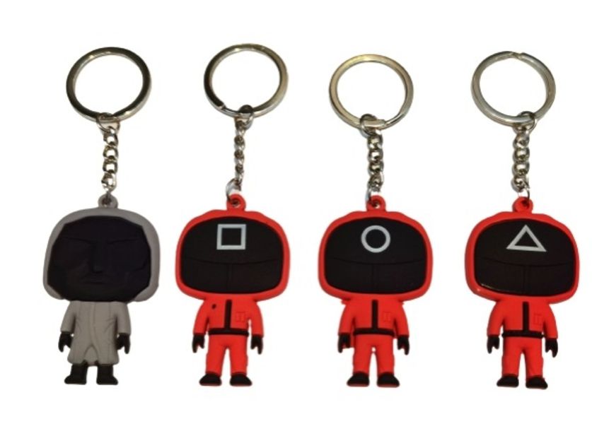 Squid Game Keyring Front All Four – ManCaveSA