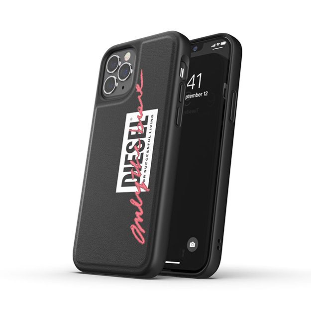 Diesel Inlay Signature Case For iPhone 12 & iPhone 12 PRO - Black ...
