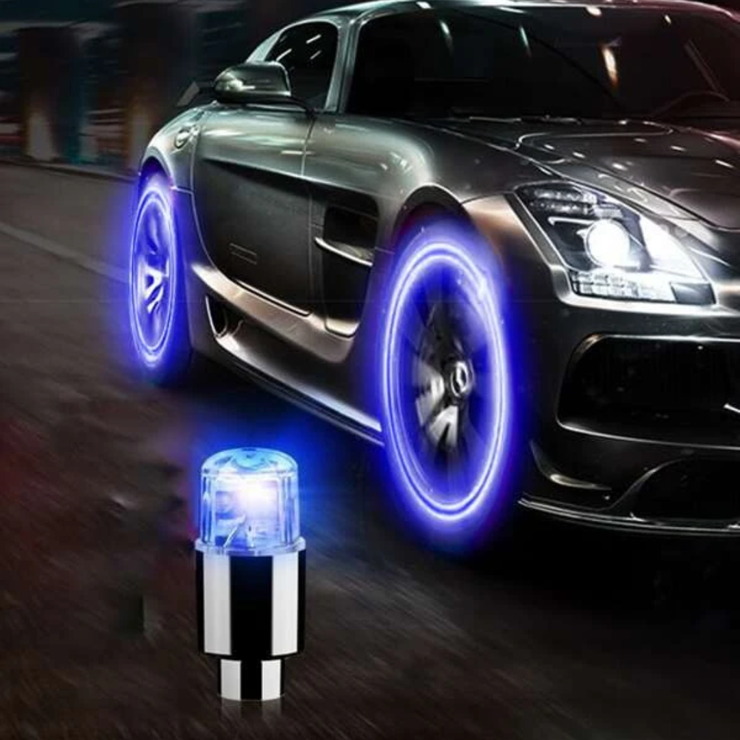 Car Tire Valve Cap Light (Pair) - Blue – ManCaveSA