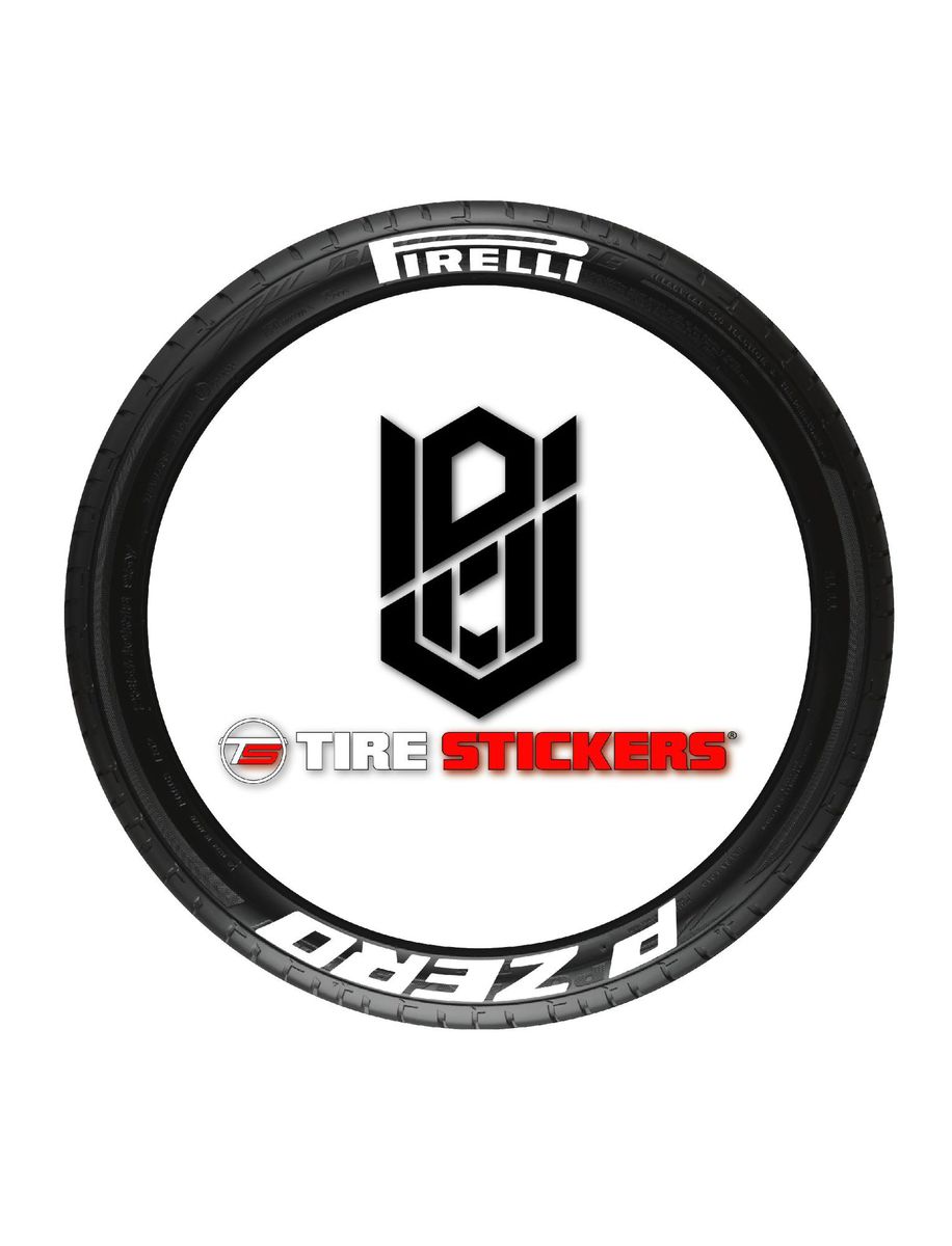Tire Sticker P Zero White - DIY KIT – Man Cave